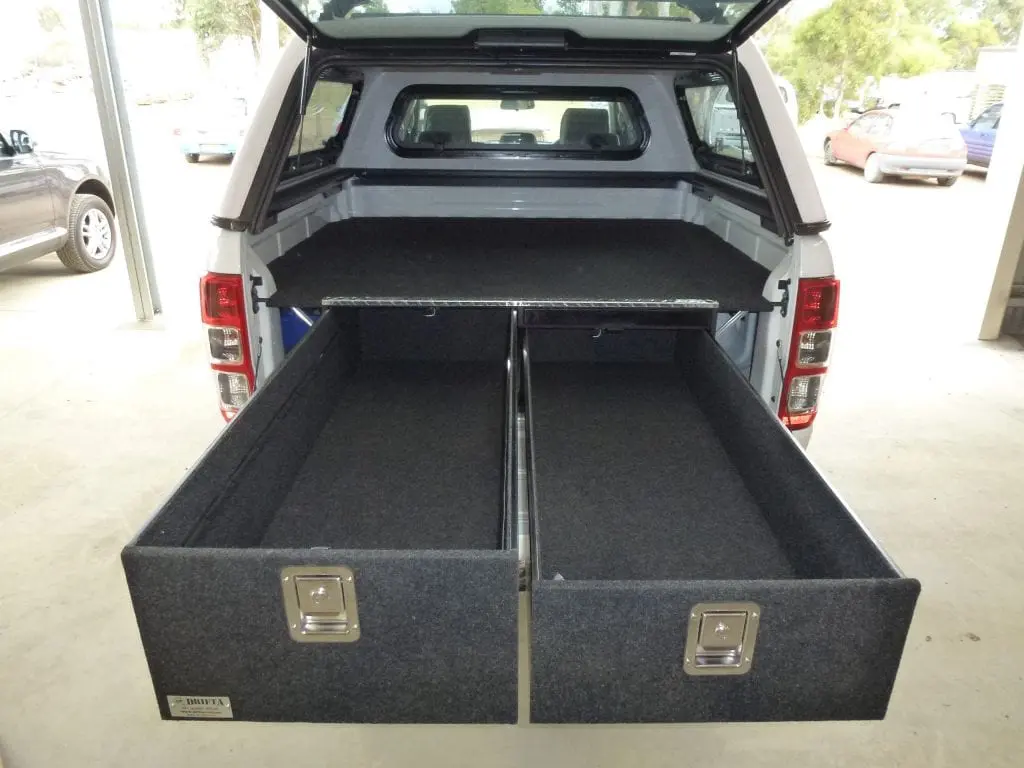 DUAL CAB #1 – STORAGE DRAWER PACKAGE $2395 - Drifta Camping & 4WD