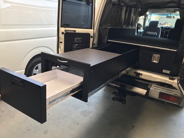 DUAL CAB #4 – DRAWER FRIDGE (ON RUNNERS) + STORAGE DRAWER - Drifta ...