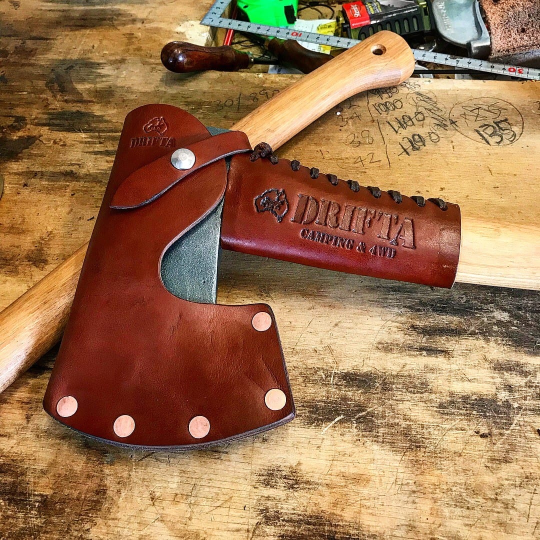 DRIFTA LEATHER AXE HANDLE PROTECTION COVERS - Drifta Camping & 4WD