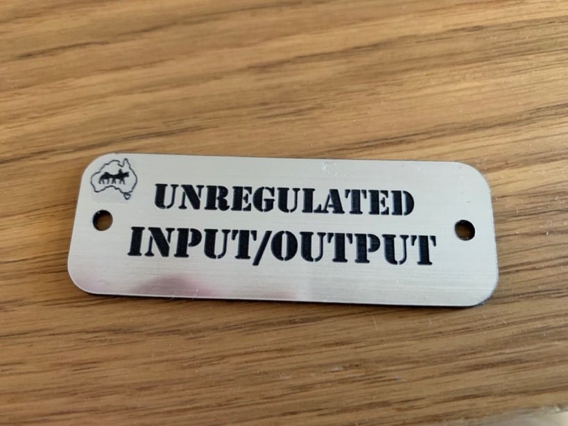 12V Labels 70X25Mm - Drifta Camping & 4WD