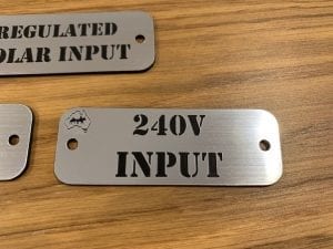 12V Labels 70X25Mm - Drifta Camping & 4WD