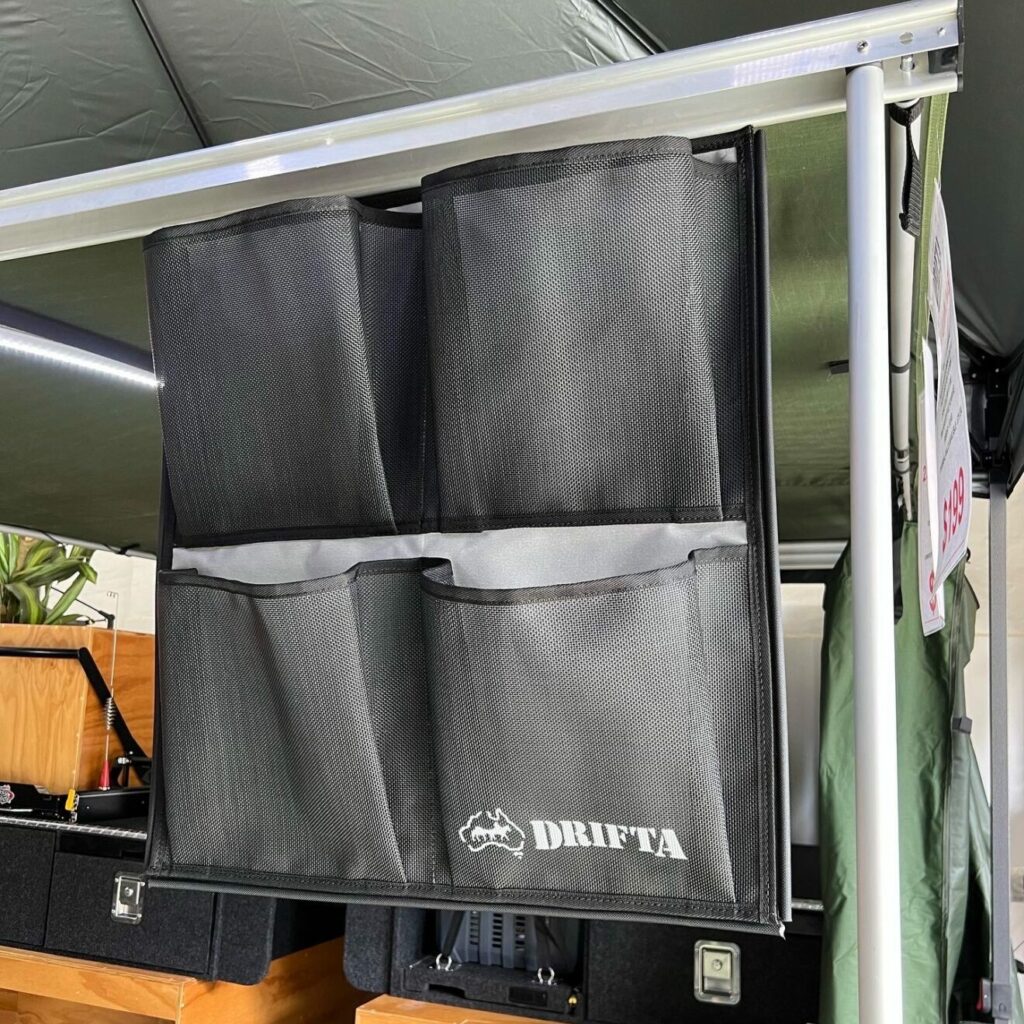 Drifta Sailtrack / Velcro Mesh Pocket - Drifta Camping & 4WD