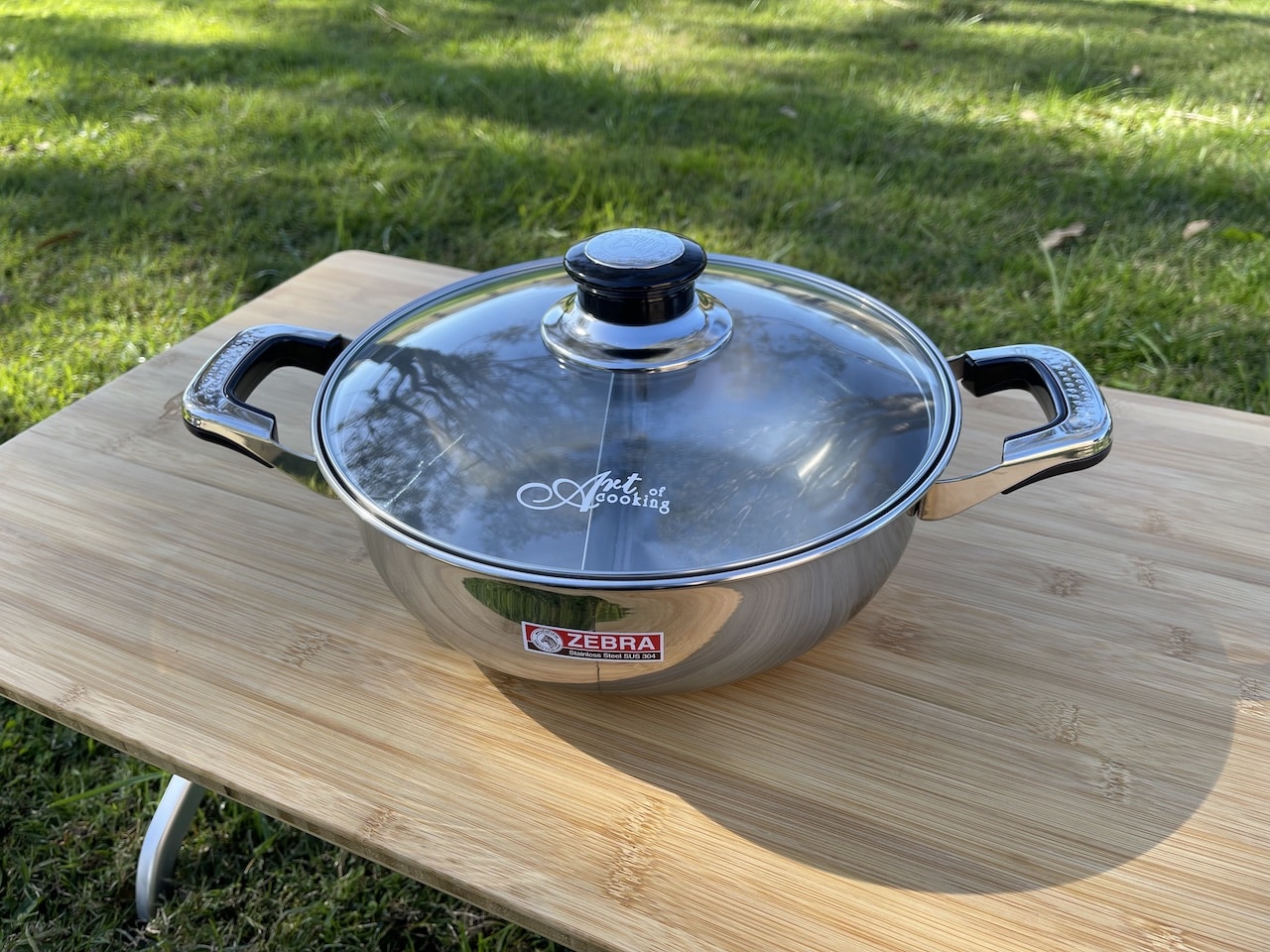 Zebra Shabu Pan Glass Lid (2 Division) - Drifta Camping & 4WD