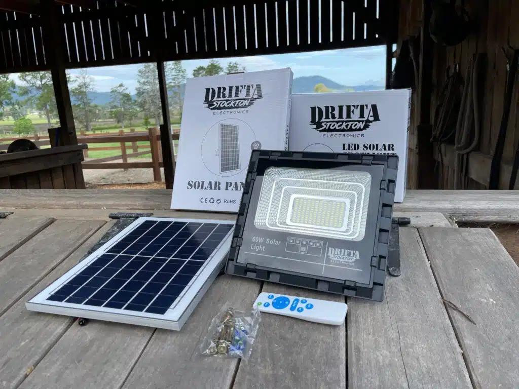 Drifta Stockton 60W / 100W Solar Spot Light with external Solar Panel ...