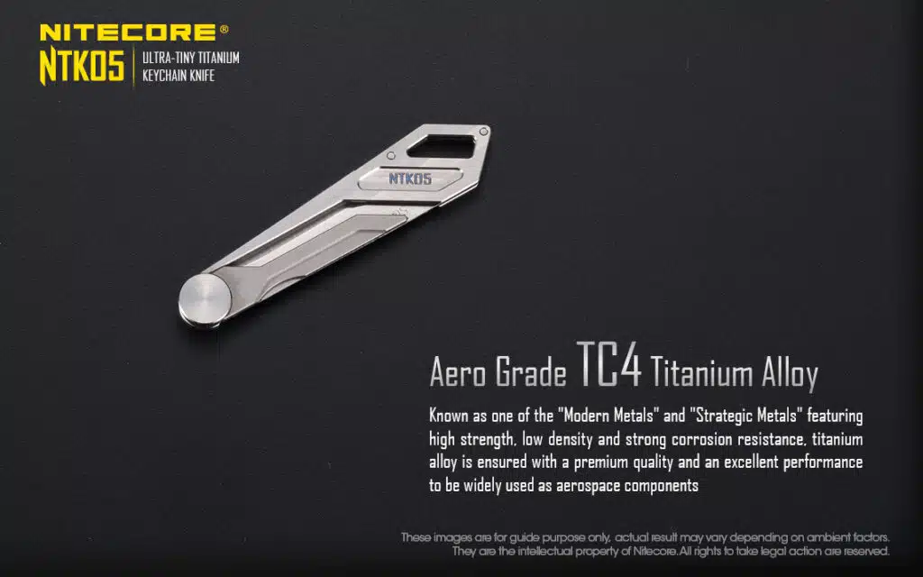 Nitecore NTK05 Titanium Keychain Knife - Drifta Camping & 4WD
