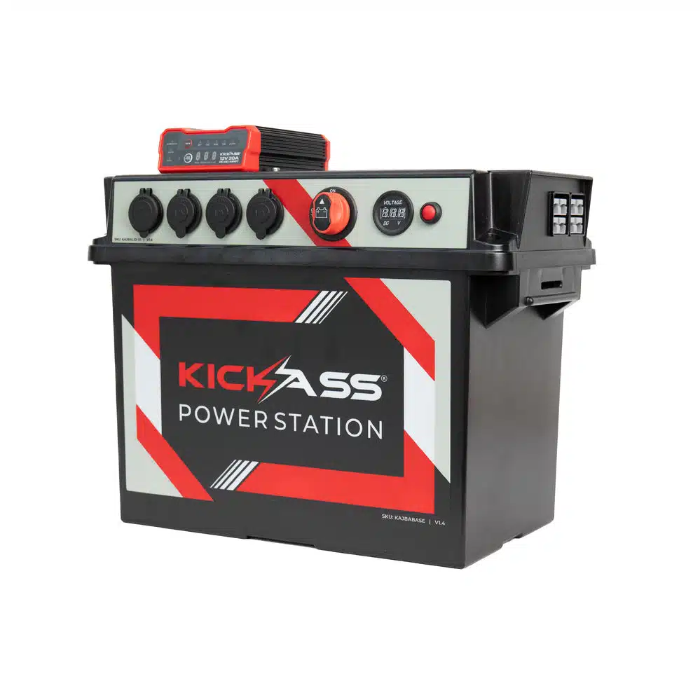 KickAss Portable Battery Box Power Station with Integrated 20A DCDC ...