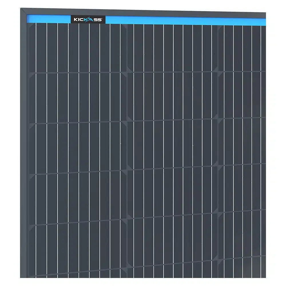Kickass 12V 170W Fixed Solar Panel Glass Roof Top - Drifta Camping & 4WD