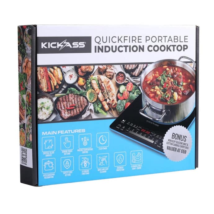 KickAss QuickFire Portable 2000W Induction Cooktop For Camping - Drifta ...