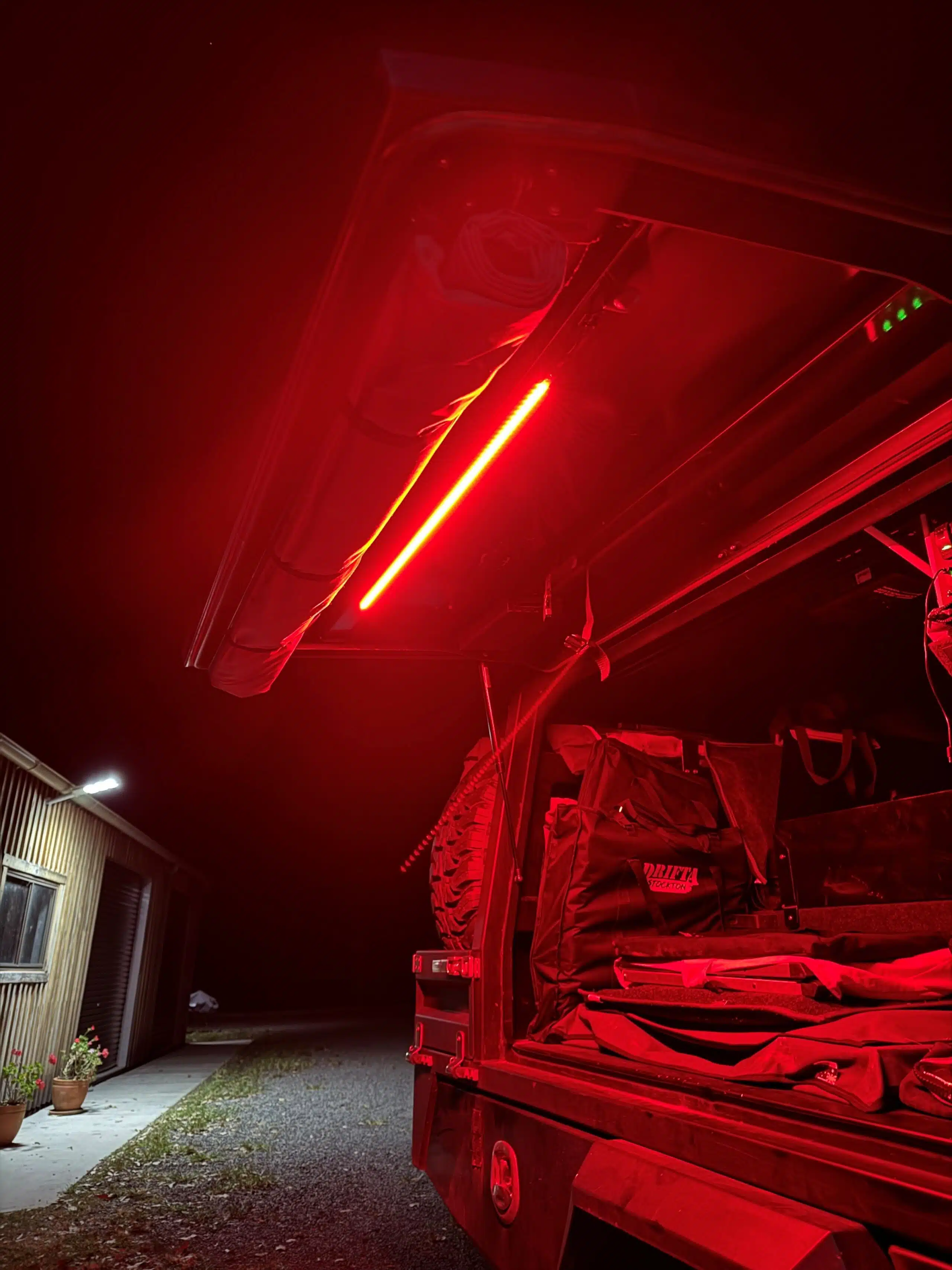 Magnetic LED Light Strips- Dimmable 3 Colour - Red, Orange, White ...